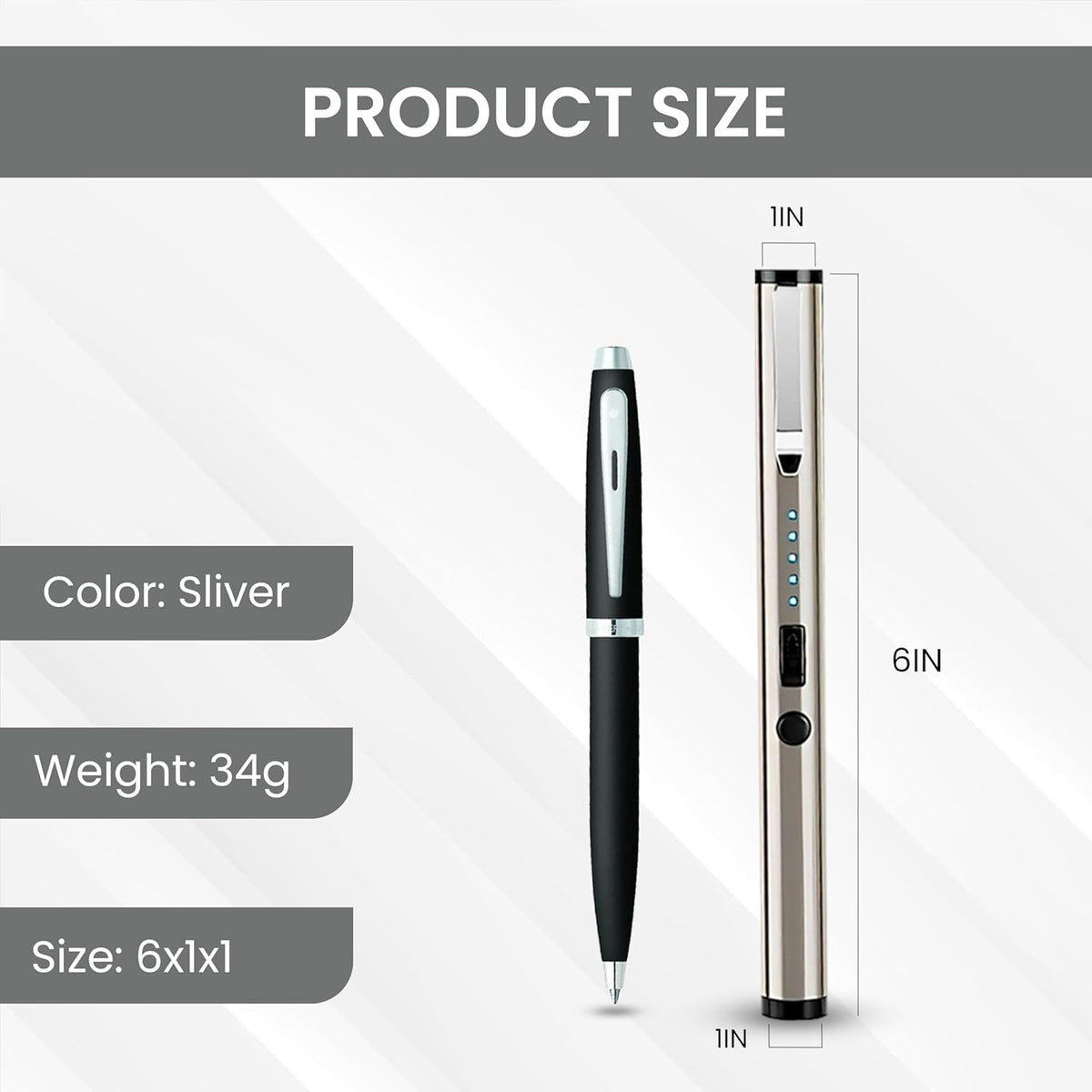 Pen Stun Gun Protection for Women - Rechargeable Self Defense Device.